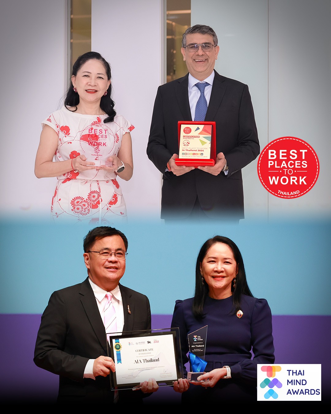 เอไอเอ ประเทศไทย คว้ารางวัลสุดยอดองค์กรส่งเสริมสุขภาวะทางจิต Thai Mind Awards 2025 ต้นแบบการ ...